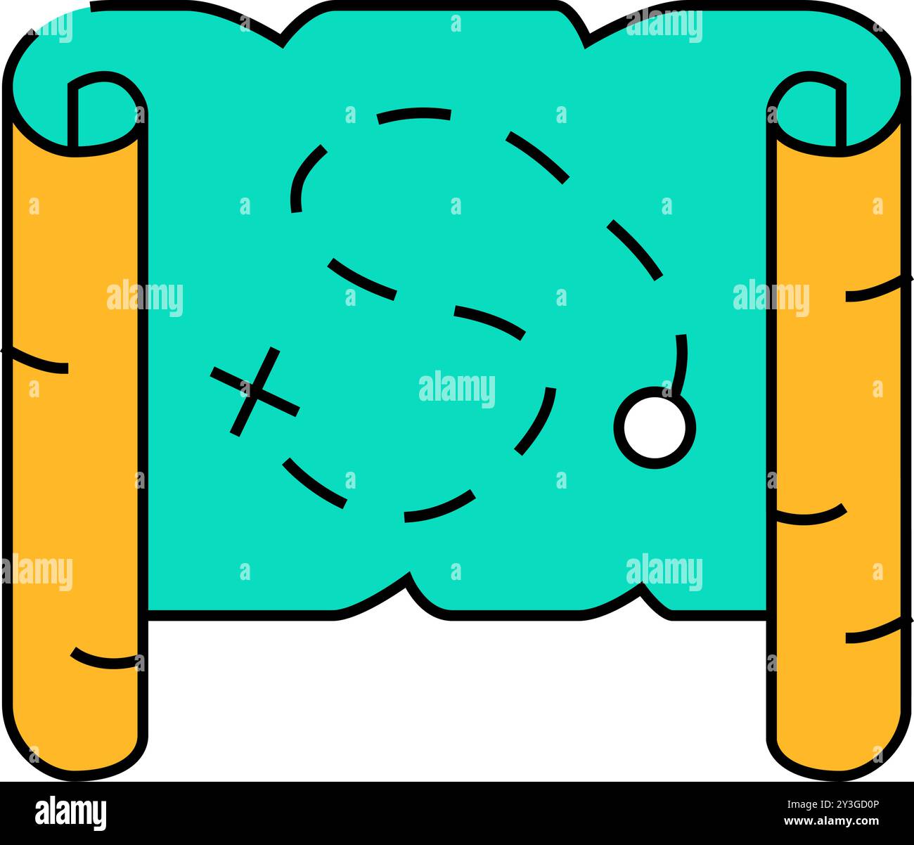 Treasure chest hat spyglass Cut Out Stock Images & Pictures - Alamy