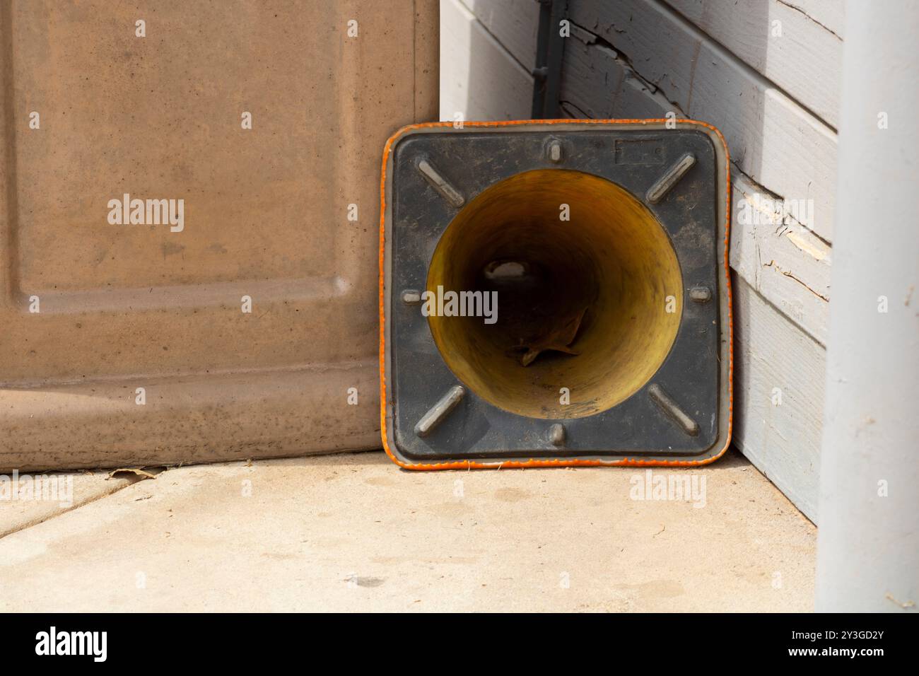 underside bottom of rubber traffic cone Stock Photo - Alamy