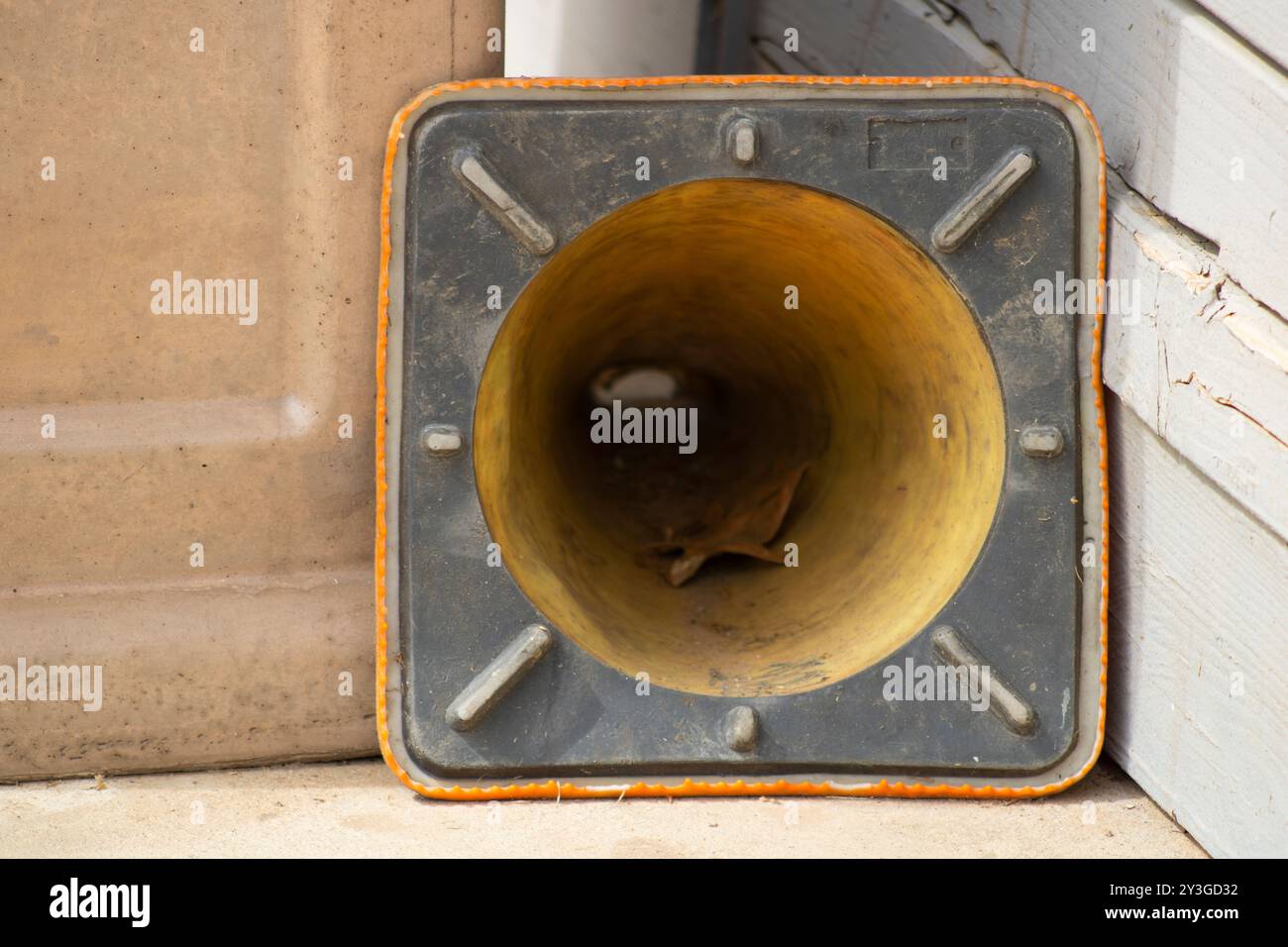 underside bottom of rubber traffic cone Stock Photo - Alamy