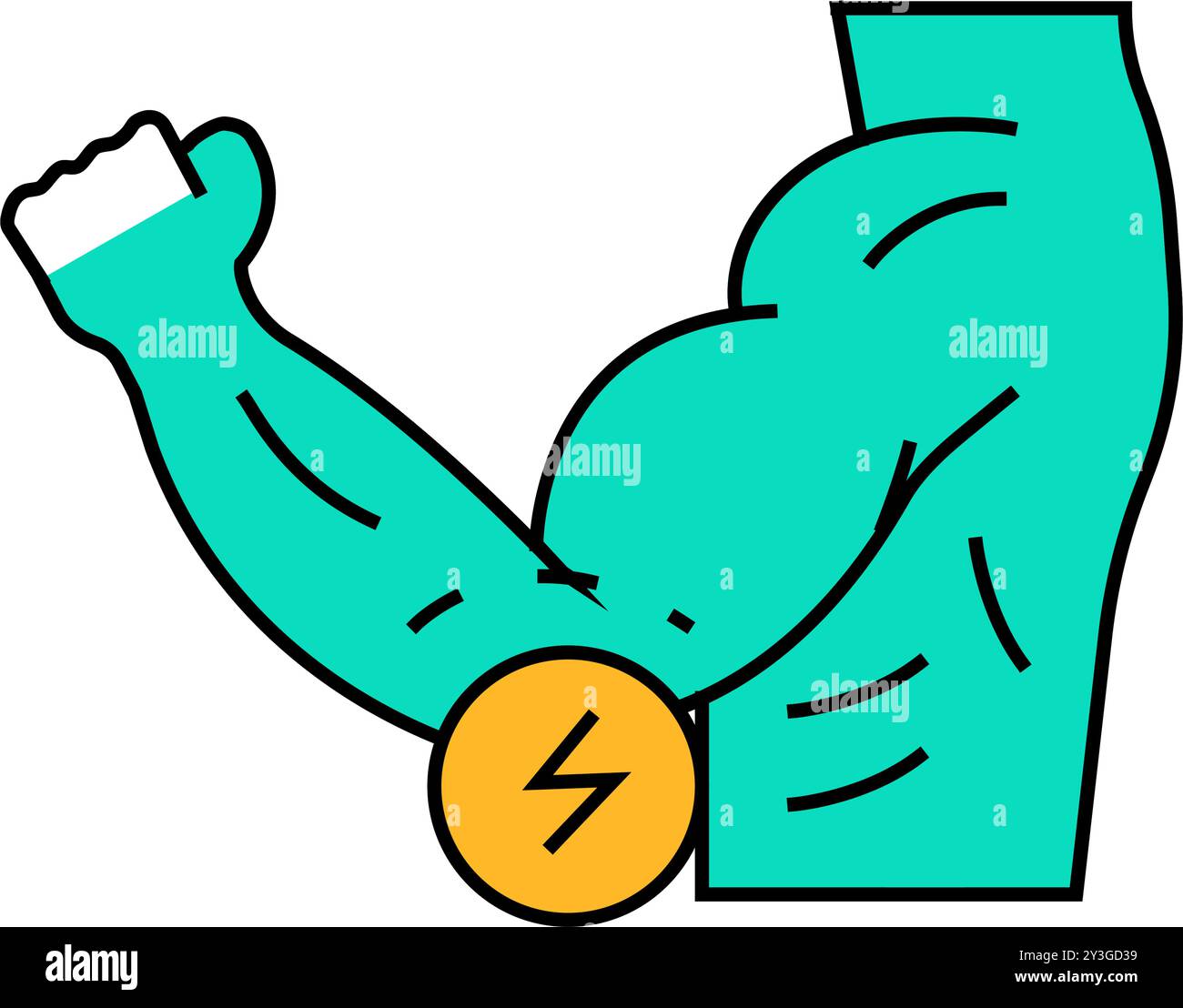 Man with painful elbow Stock Vector Images - Alamy
