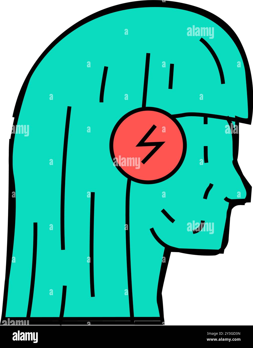 face pain body ache icon color illustration Stock Vector Image & Art ...