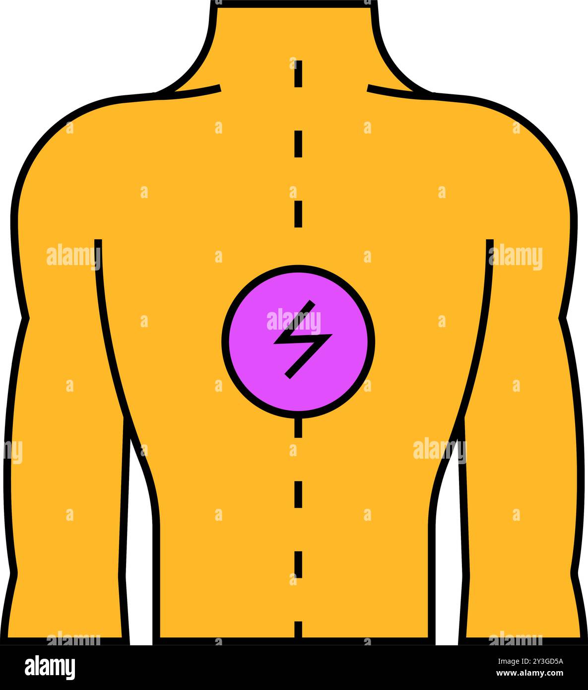 spine pain body ache icon color illustration Stock Vector Image & Art ...