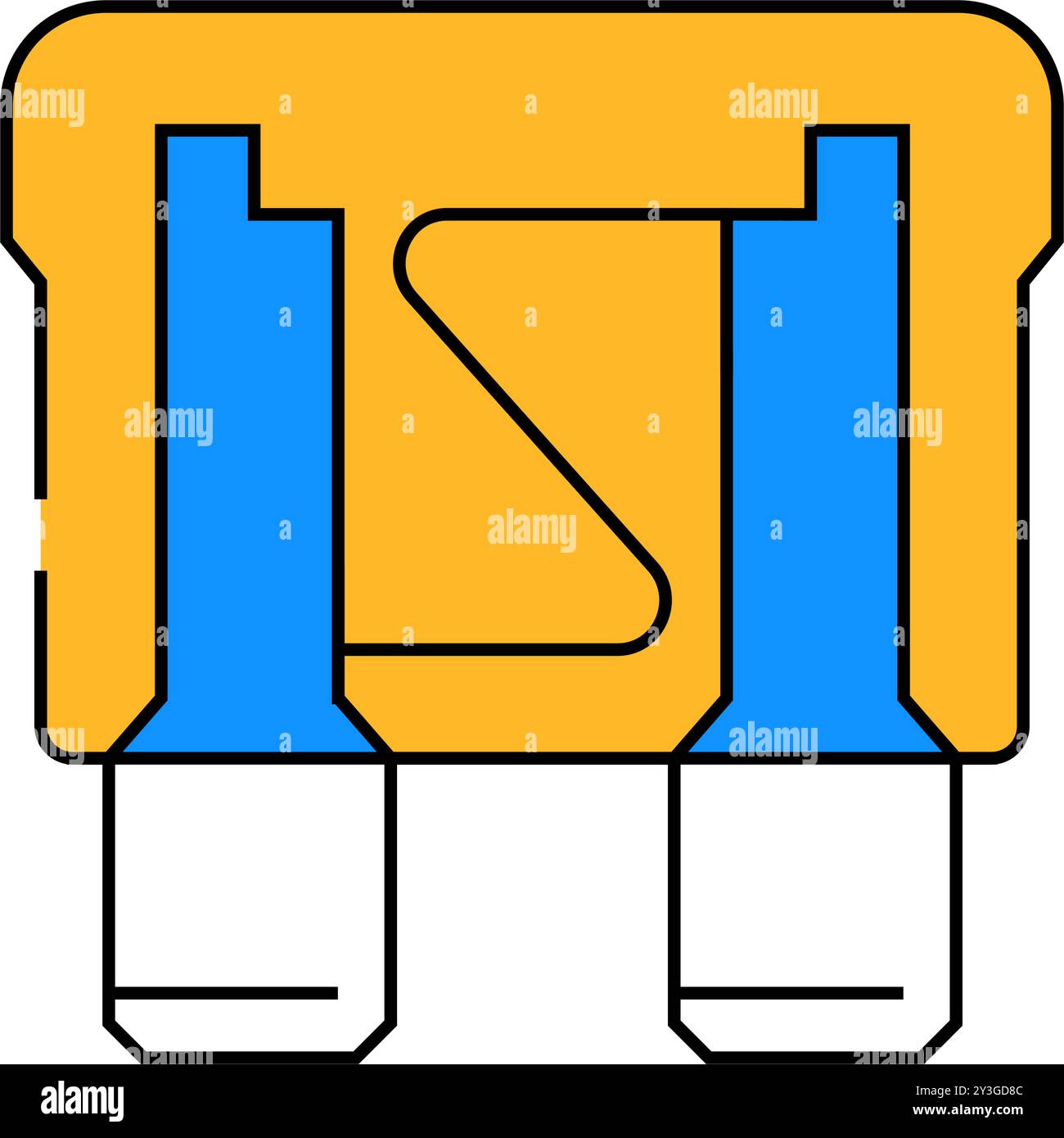 fuse electronic component icon color illustration Stock Vector Image & Art - Alamy