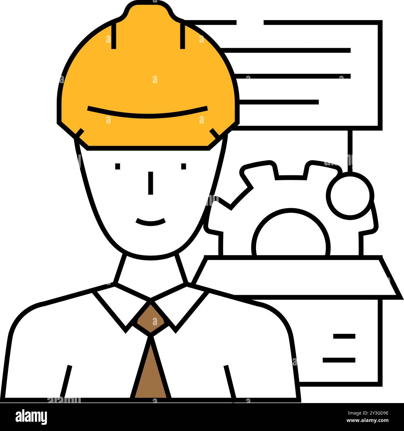 technical sales engineer worker icon color illustration Stock Vector ... technical sales engineer worker icon color illustration Stock Vector ...