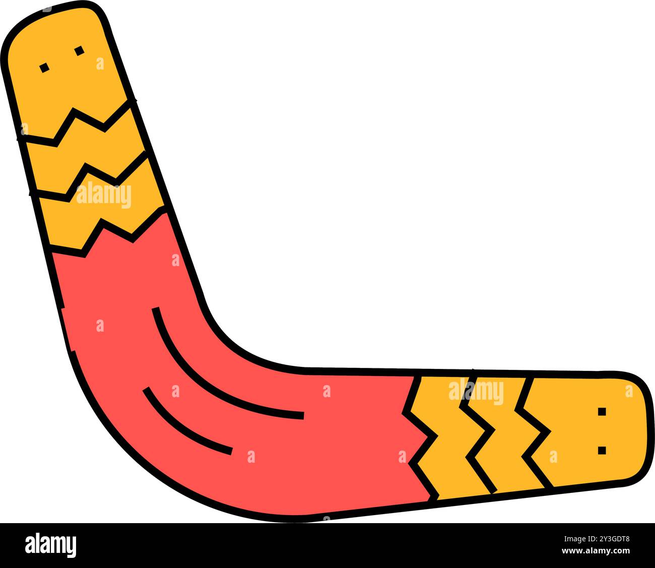 boomerang weapon military icon color illustration Stock Vector Image ...