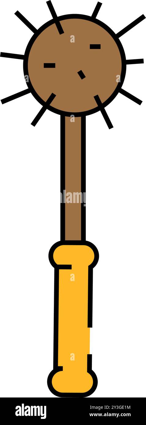 mace weapon military icon color illustration Stock Vector Image & Art ...