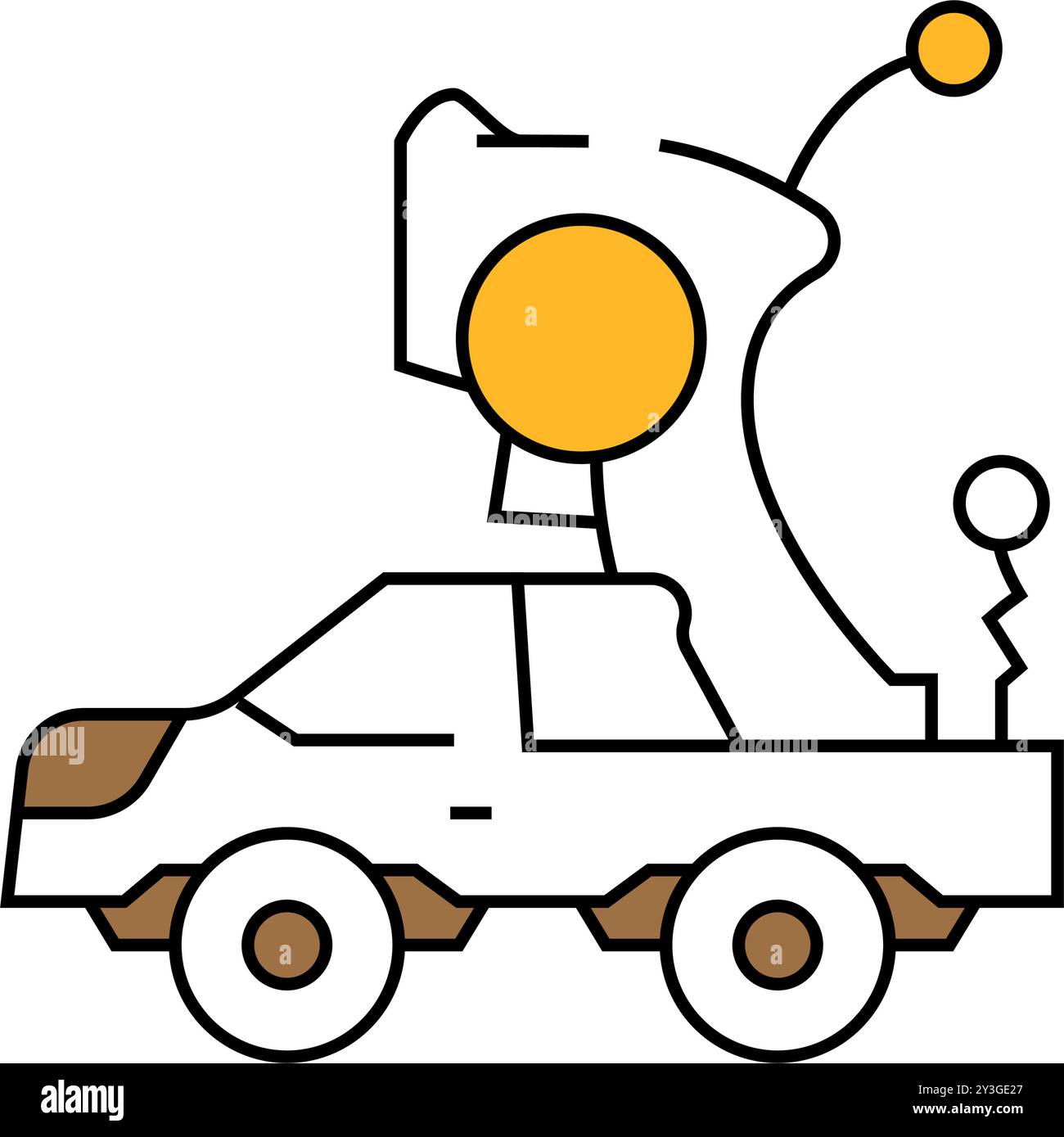 remote controlled toy child icon color illustration Stock Vector Image ...