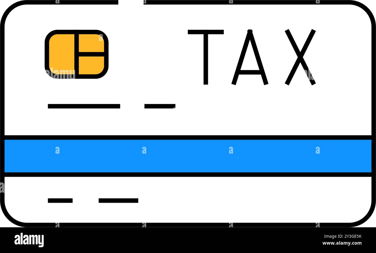 Mobile tax color icon Stock Vector Images - Alamy