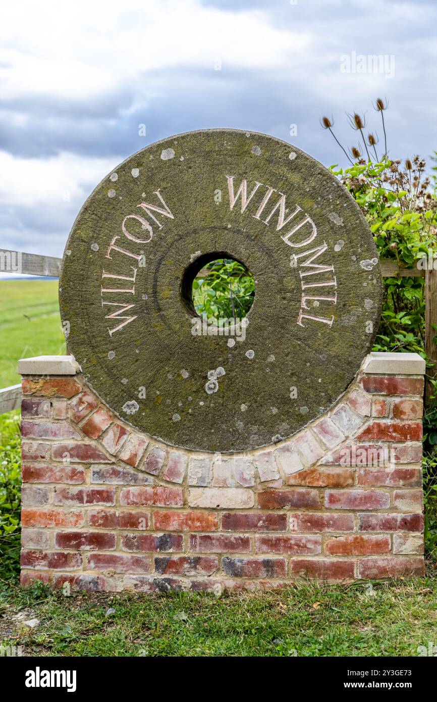 Wilton Windmill sign for restored windmill which is a popular local ...