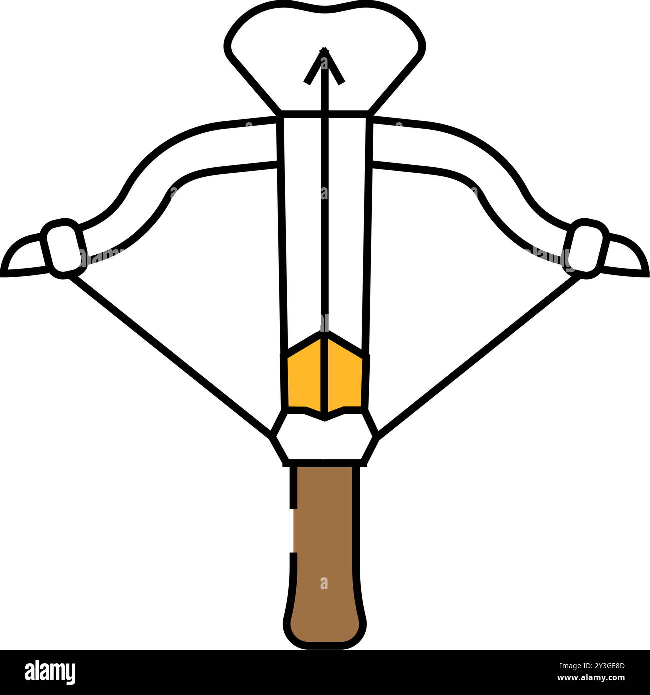 crossbow weapon military icon color illustration Stock Vector Image ...