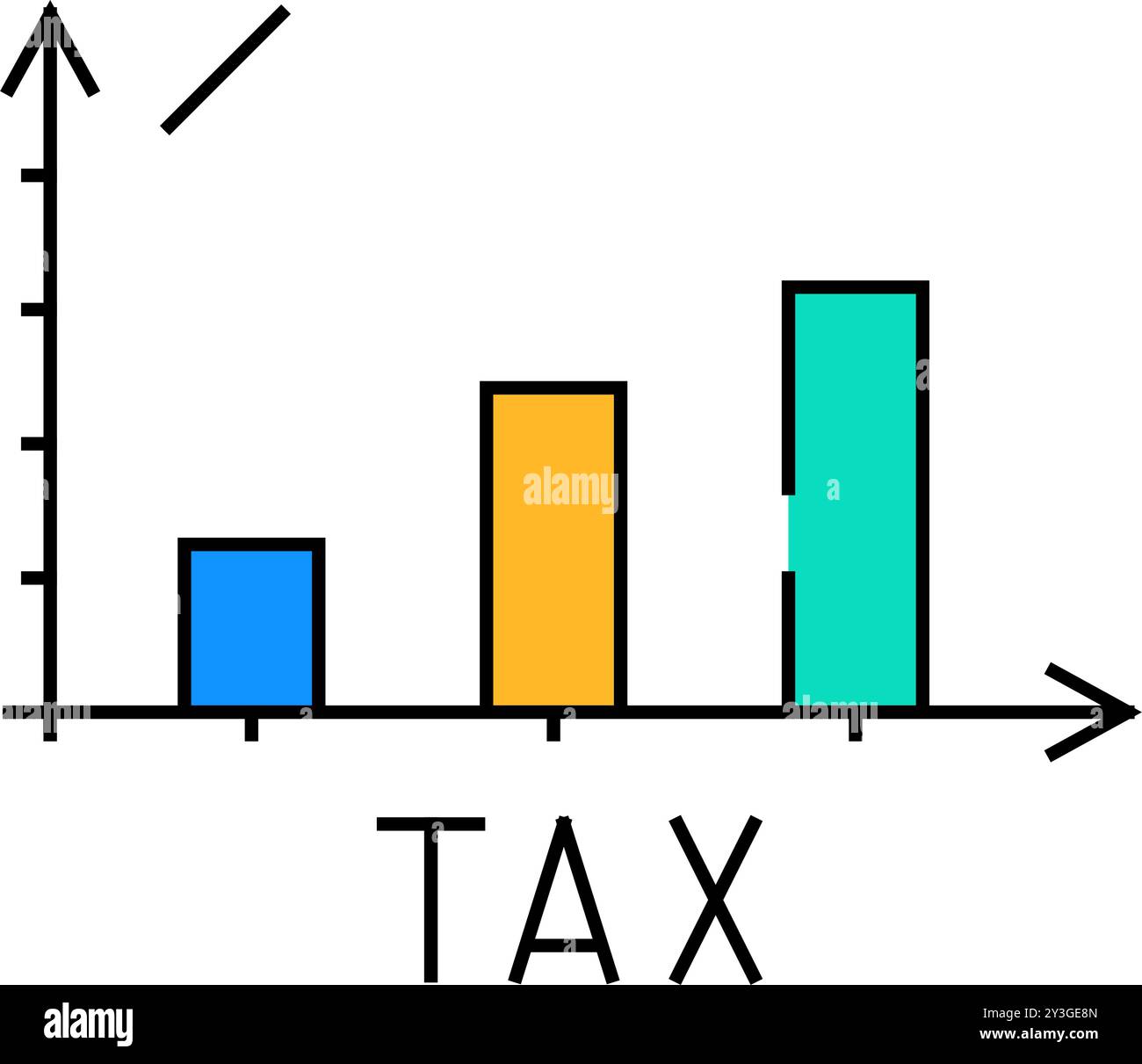 percentage tax icon color illustration Stock Vector Image & Art - Alamy