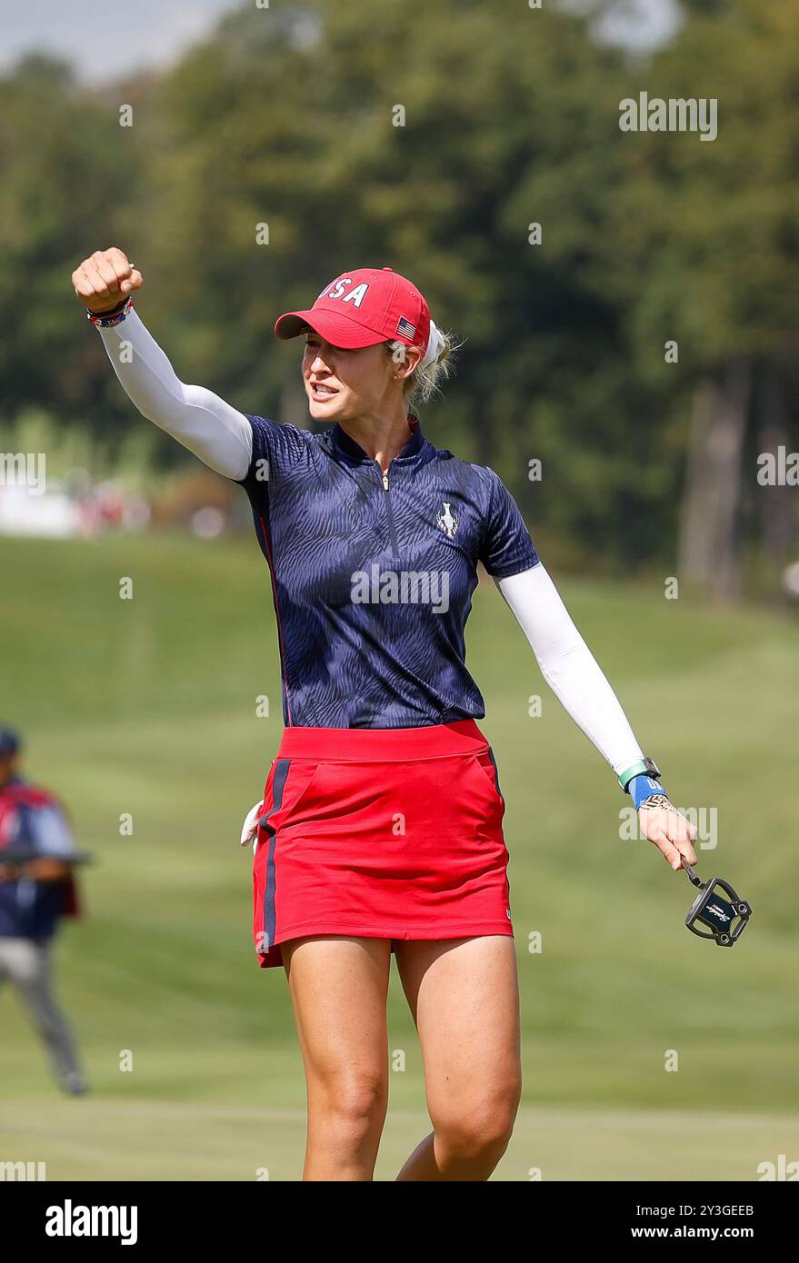 Gainesville, Virginia, USA. 13th Sep, 2024. Nelly Korda of team USA ...