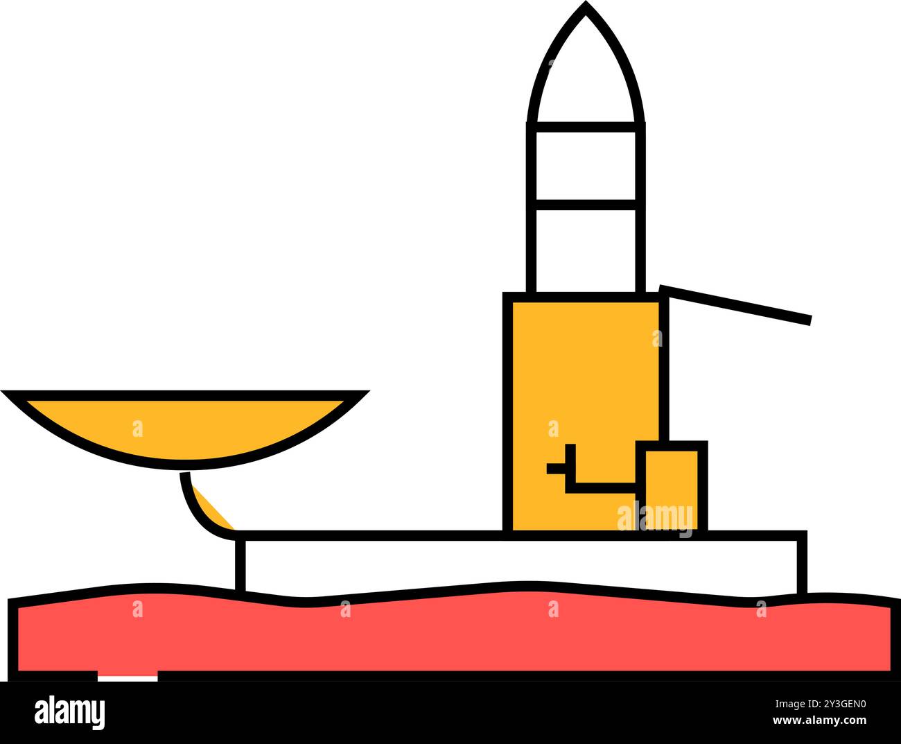 mars sample return mission planet icon color illustration Stock Vector ...