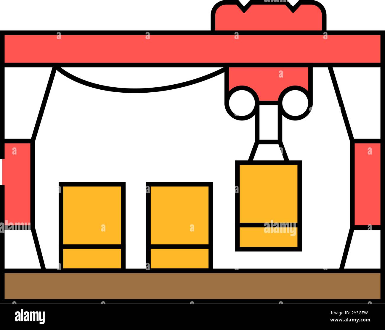 nuclear waste storage energy icon color illustration Stock Vector Image ...