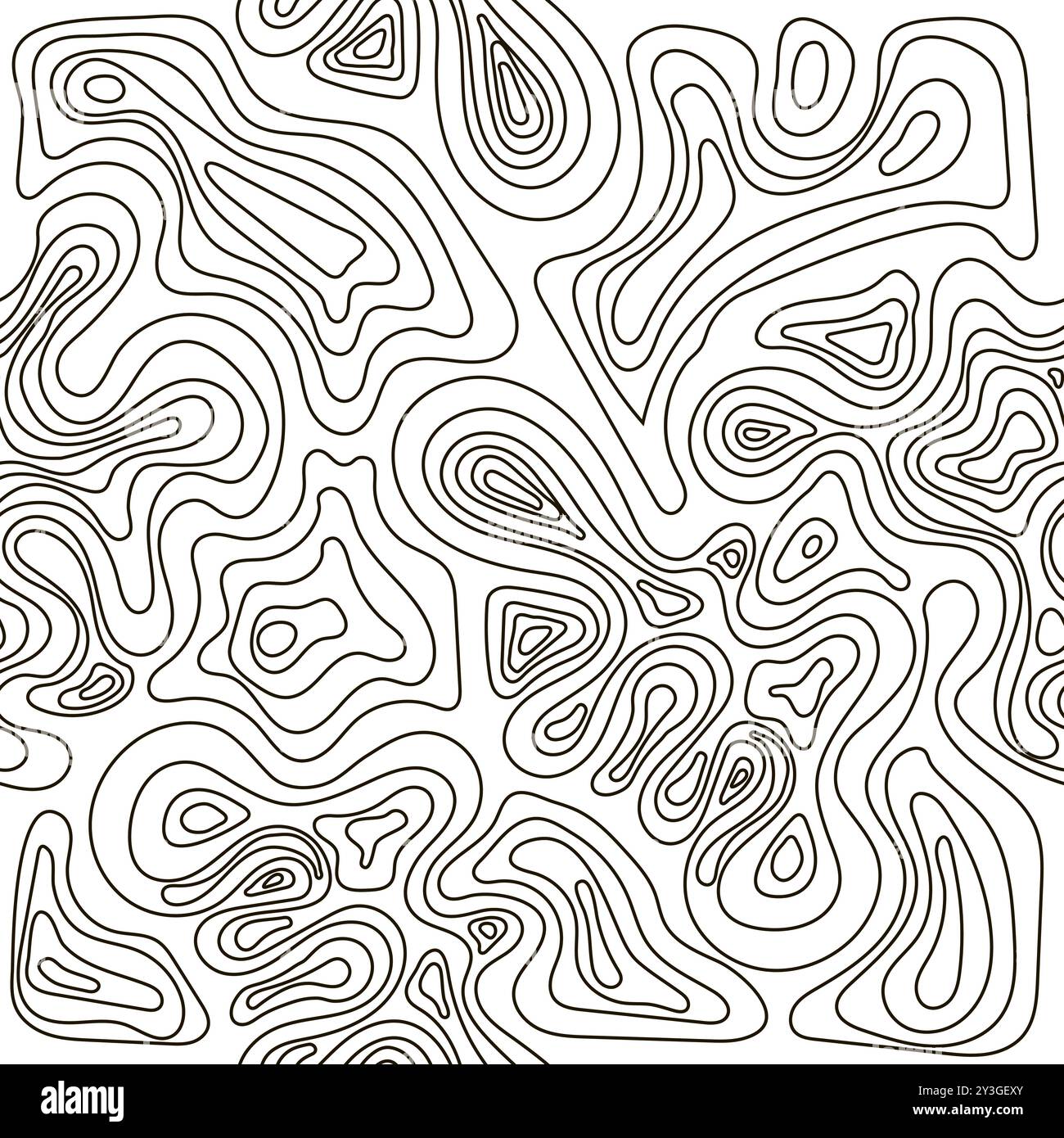 Vector abstract loop pattern. Floral seamless background Stock Vector ...