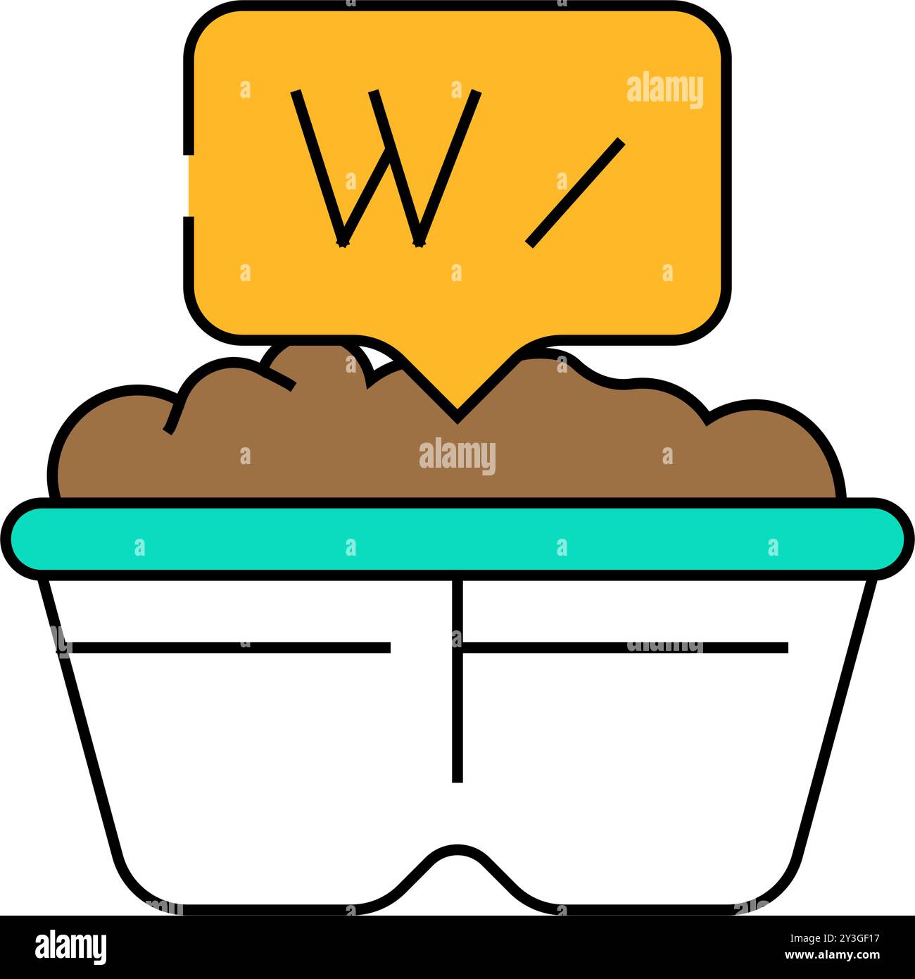 moisture content peat icon color illustration Stock Vector Image & Art ...