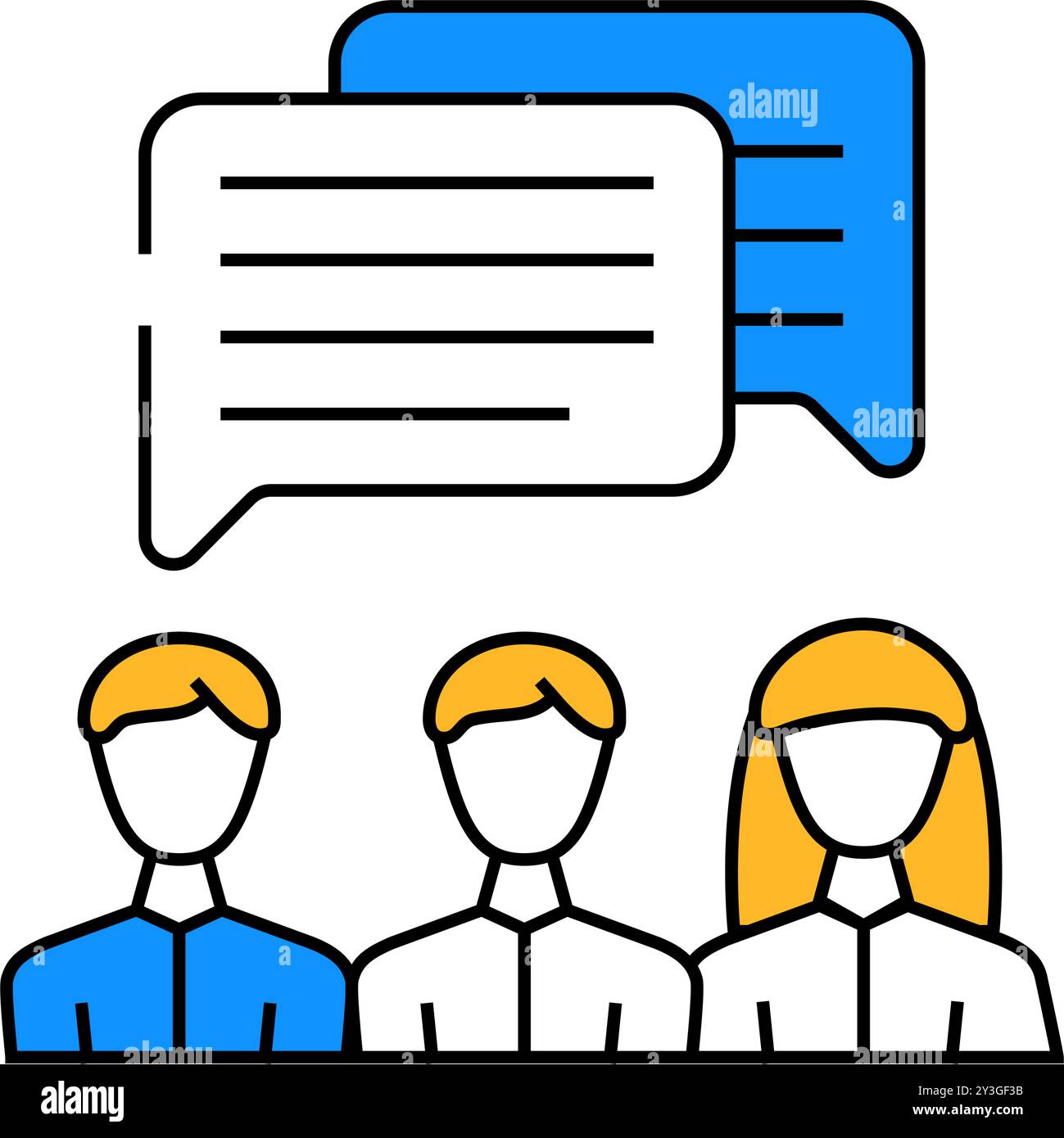 communication people icon color illustration Stock Vector Image & Art ...