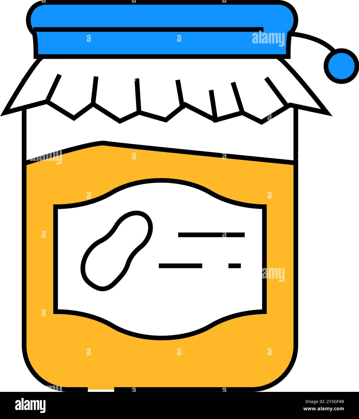 homemade peanut butter icon color illustration Stock Vector Image & Art ...