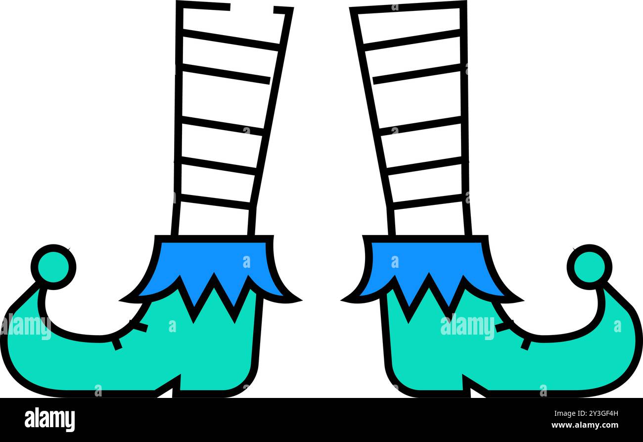 feet elf little icon color illustration Stock Vector Image & Art - Alamy