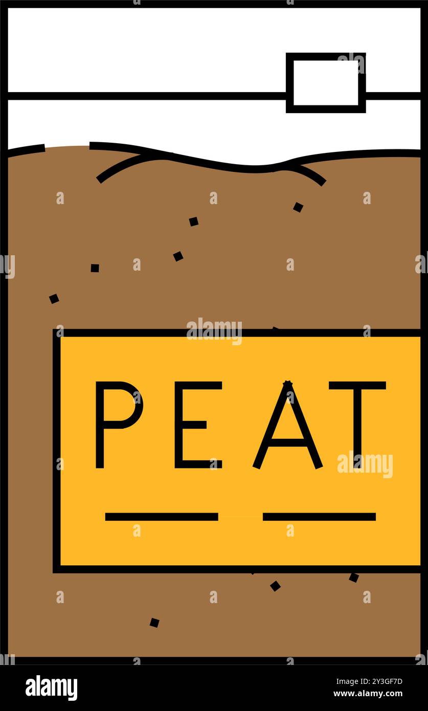 sachet bag peat icon color illustration Stock Vector Image & Art - Alamy