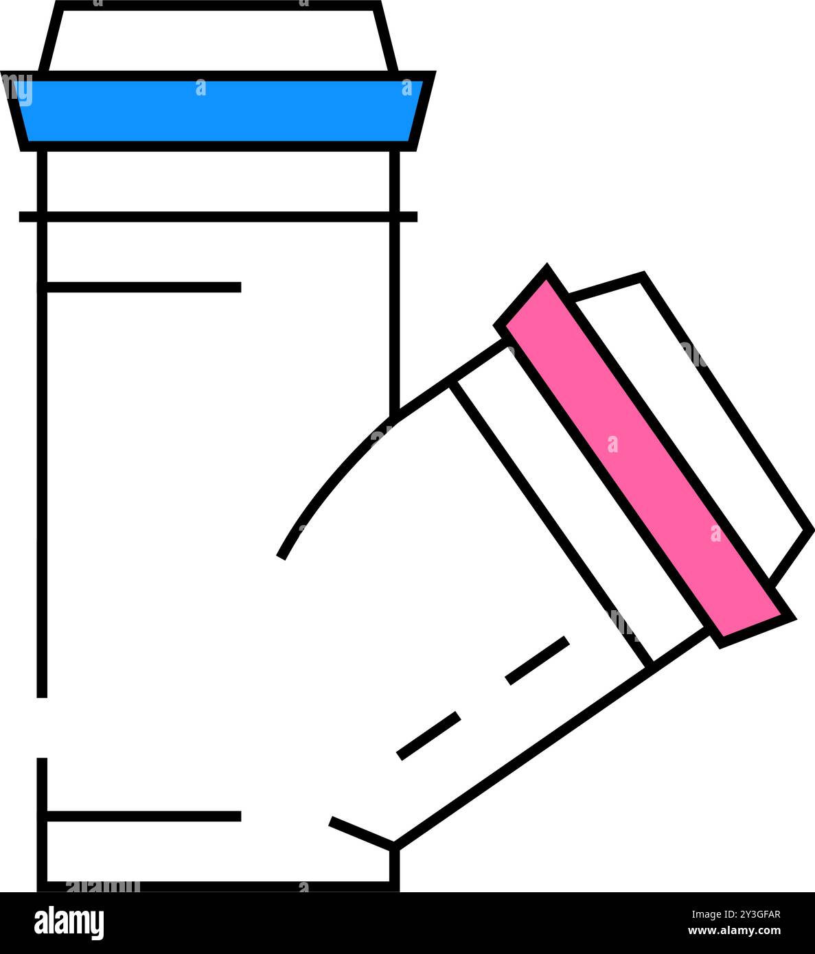 polypropylene plastic pipes icon color illustration Stock Vector Image ...