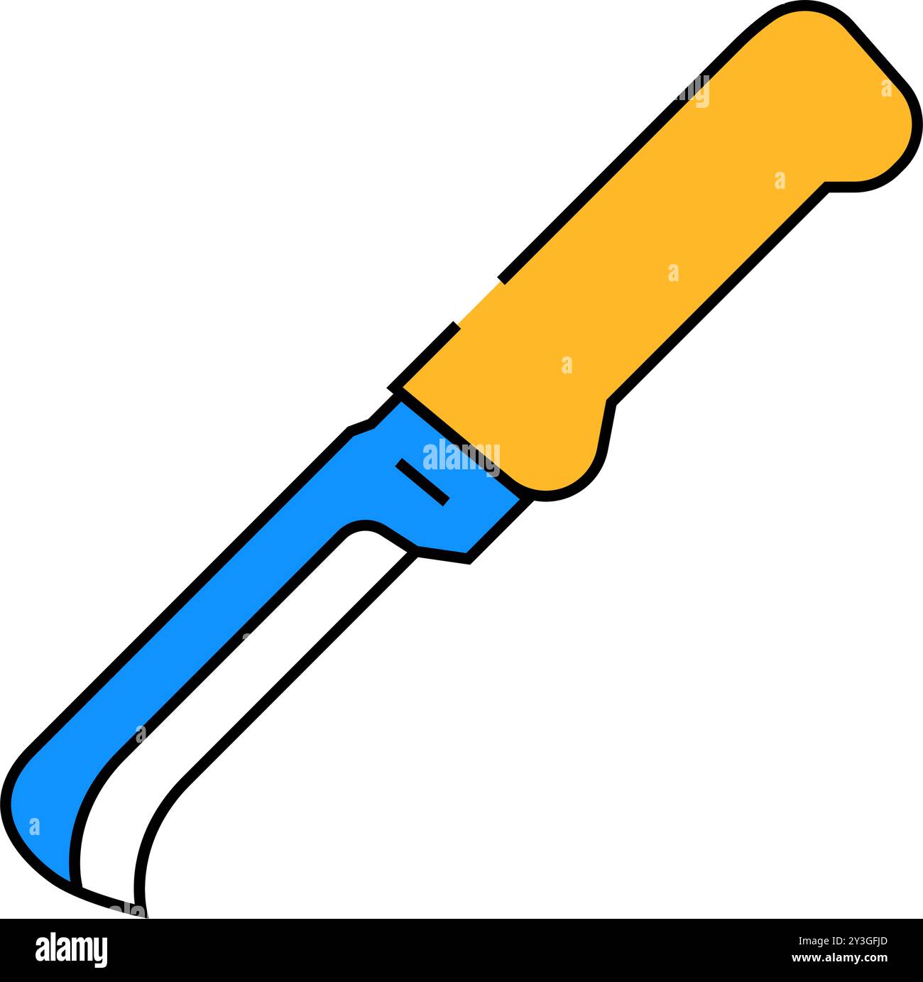 garden knife tool icon color illustration Stock Vector Image & Art - Alamy