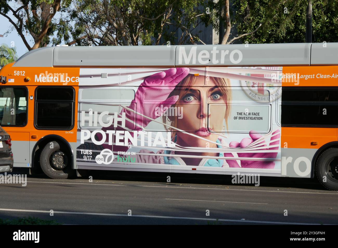 Los Angeles, California, USA 9th September 2024 High Potential Bus on ...