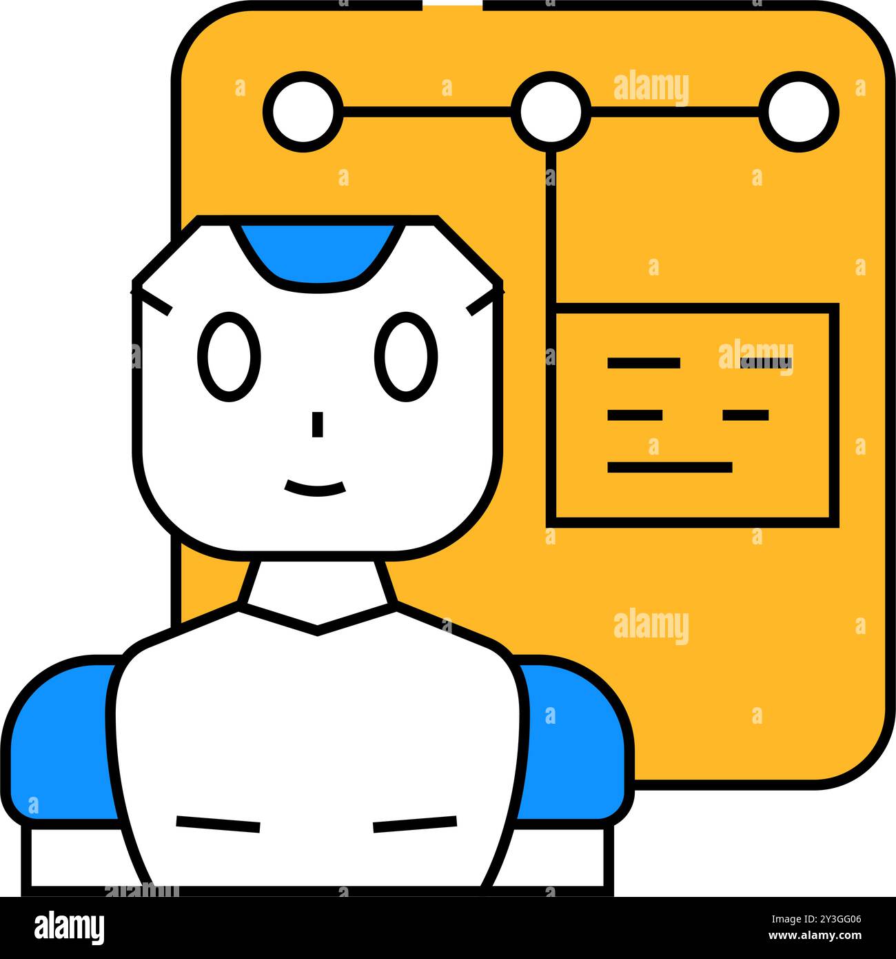 support chat bot icon color illustration Stock Vector Image & Art - Alamy