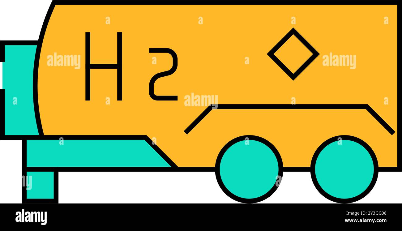 tank hydrogen icon color illustration Stock Vector Image & Art - Alamy
