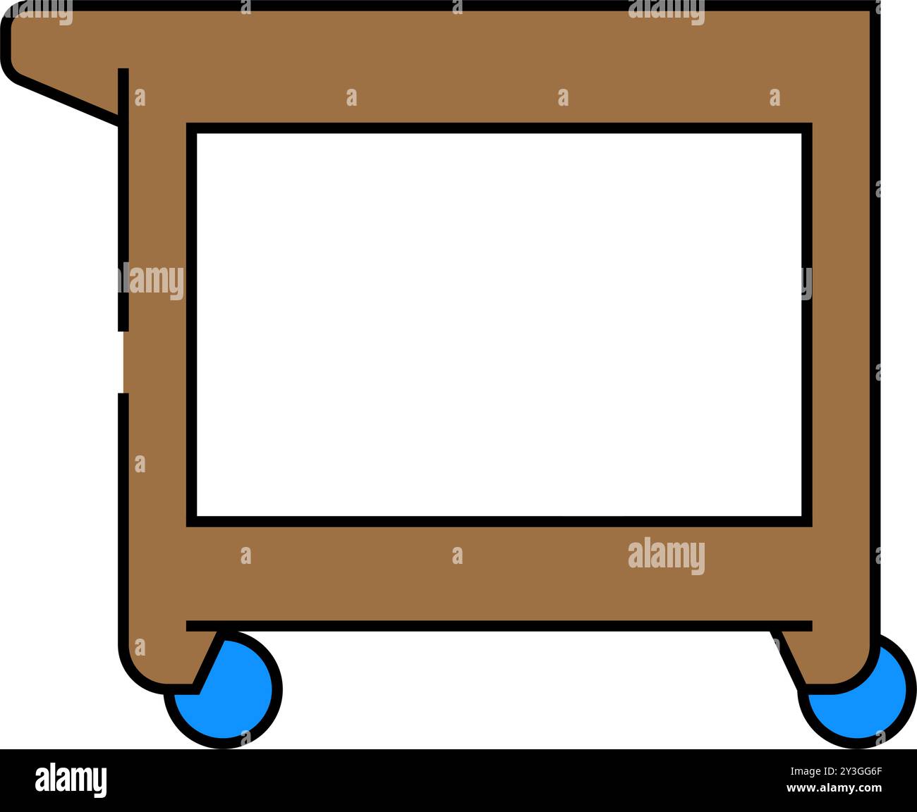 utility cart garage tool icon color illustration Stock Vector Image ...