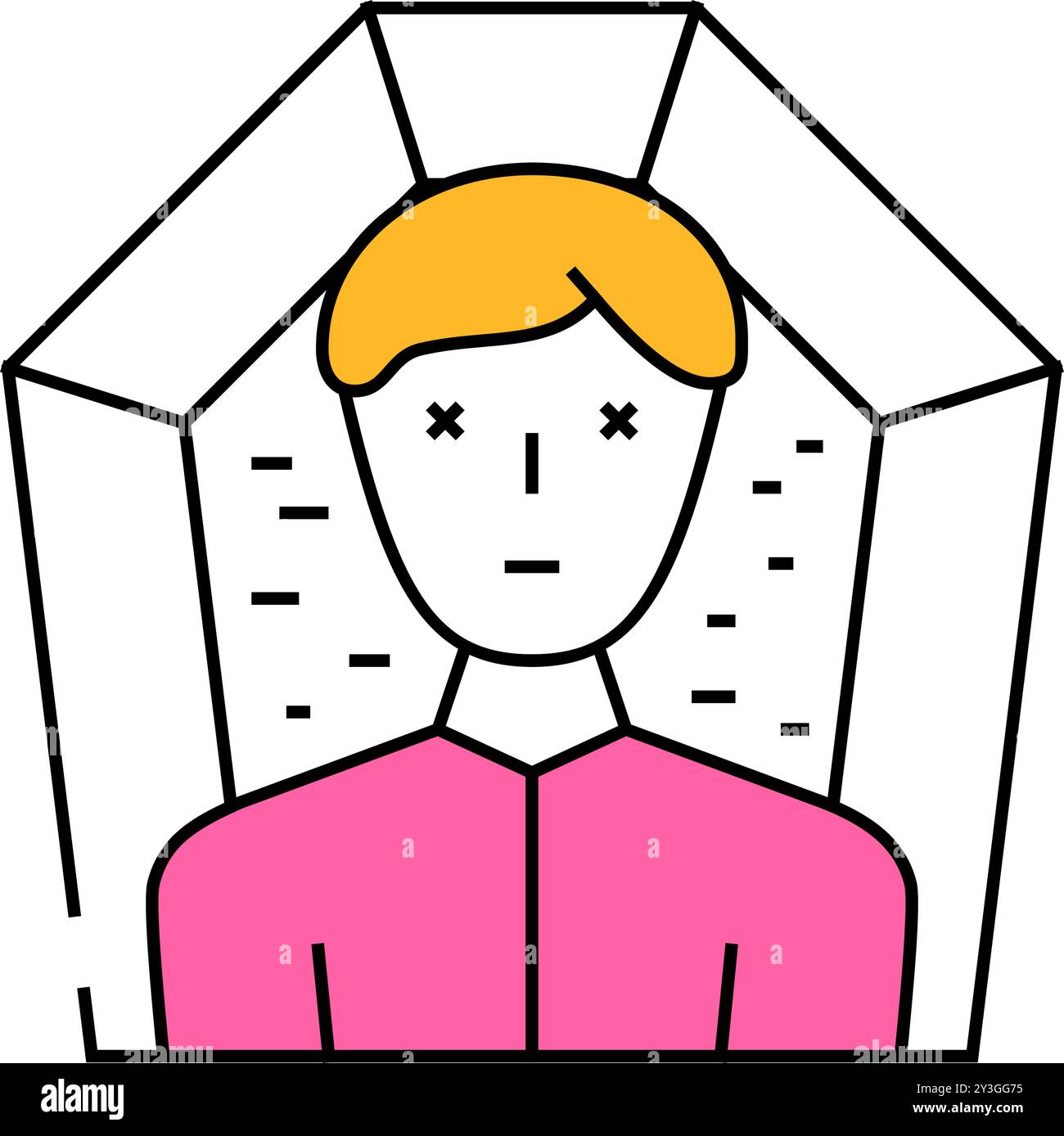 death man icon color illustration Stock Vector Image & Art - Alamy