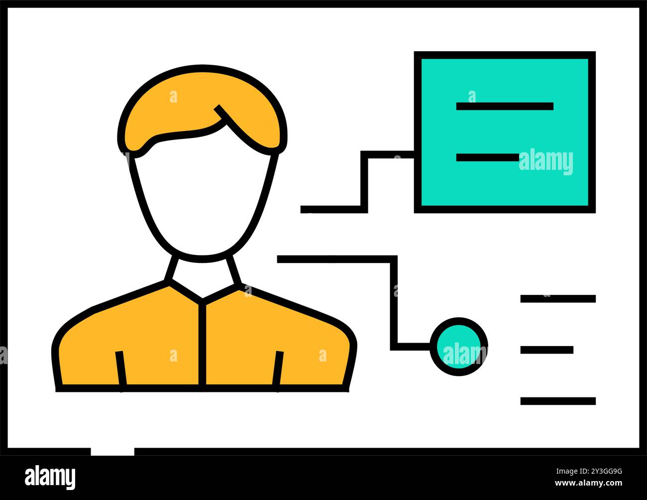 client analysis kyc icon color illustration Stock Vector Image & Art ...