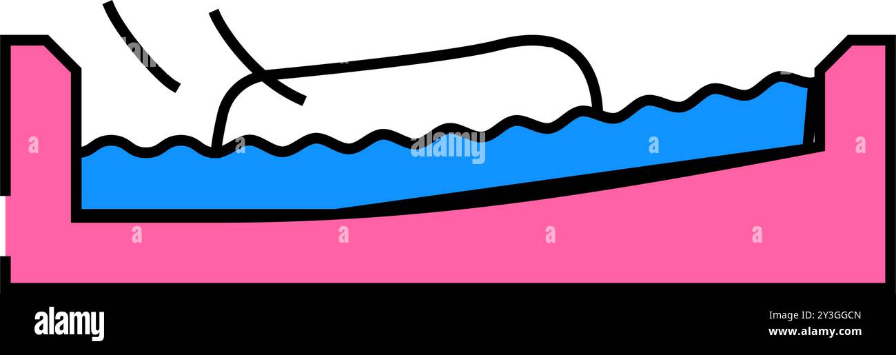 flow board water sport icon color illustration Stock Vector Image & Art ...