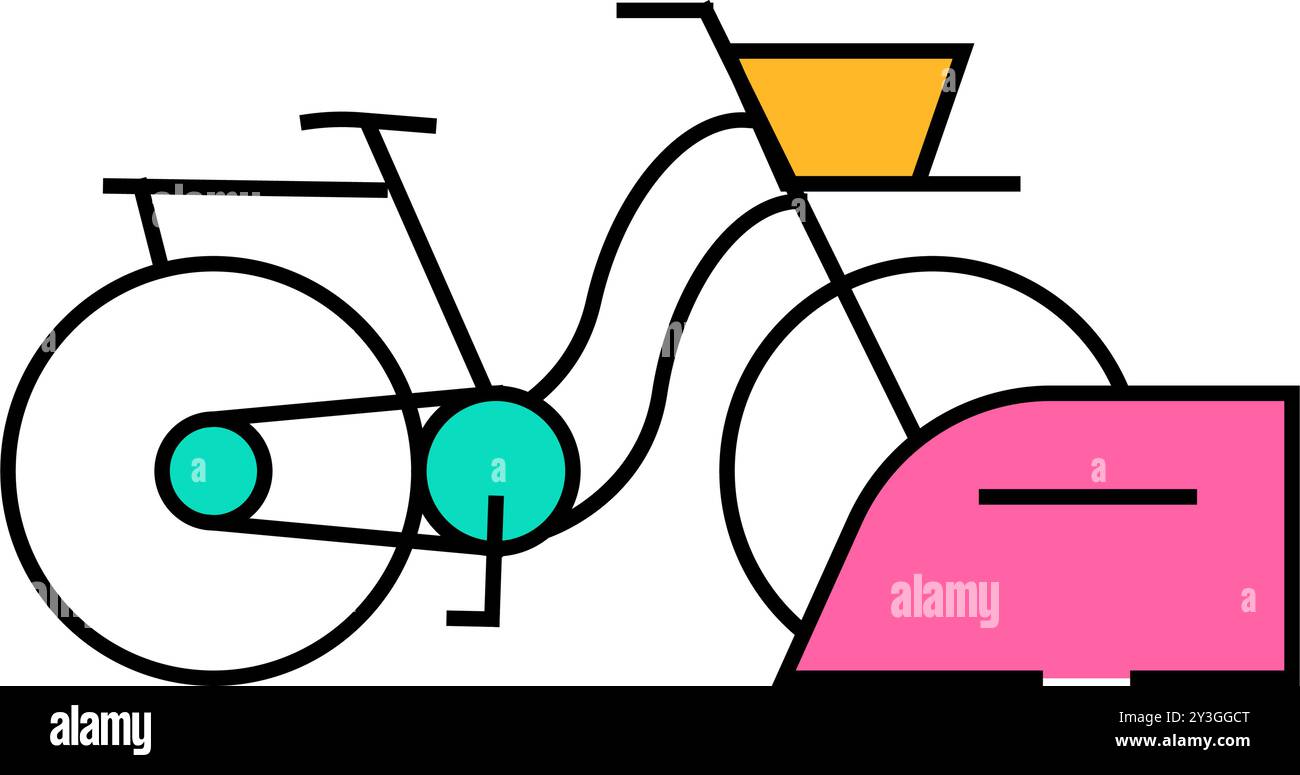 Multi level bicycle parking Stock Vector Images - Alamy