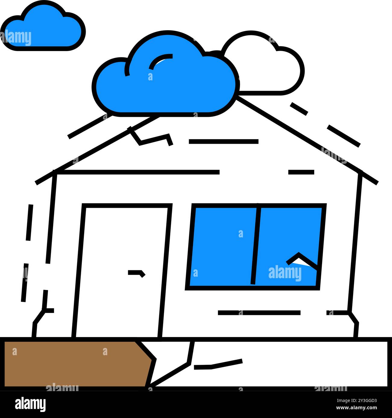 nature apocalypse icon color illustration Stock Vector Image & Art - Alamy