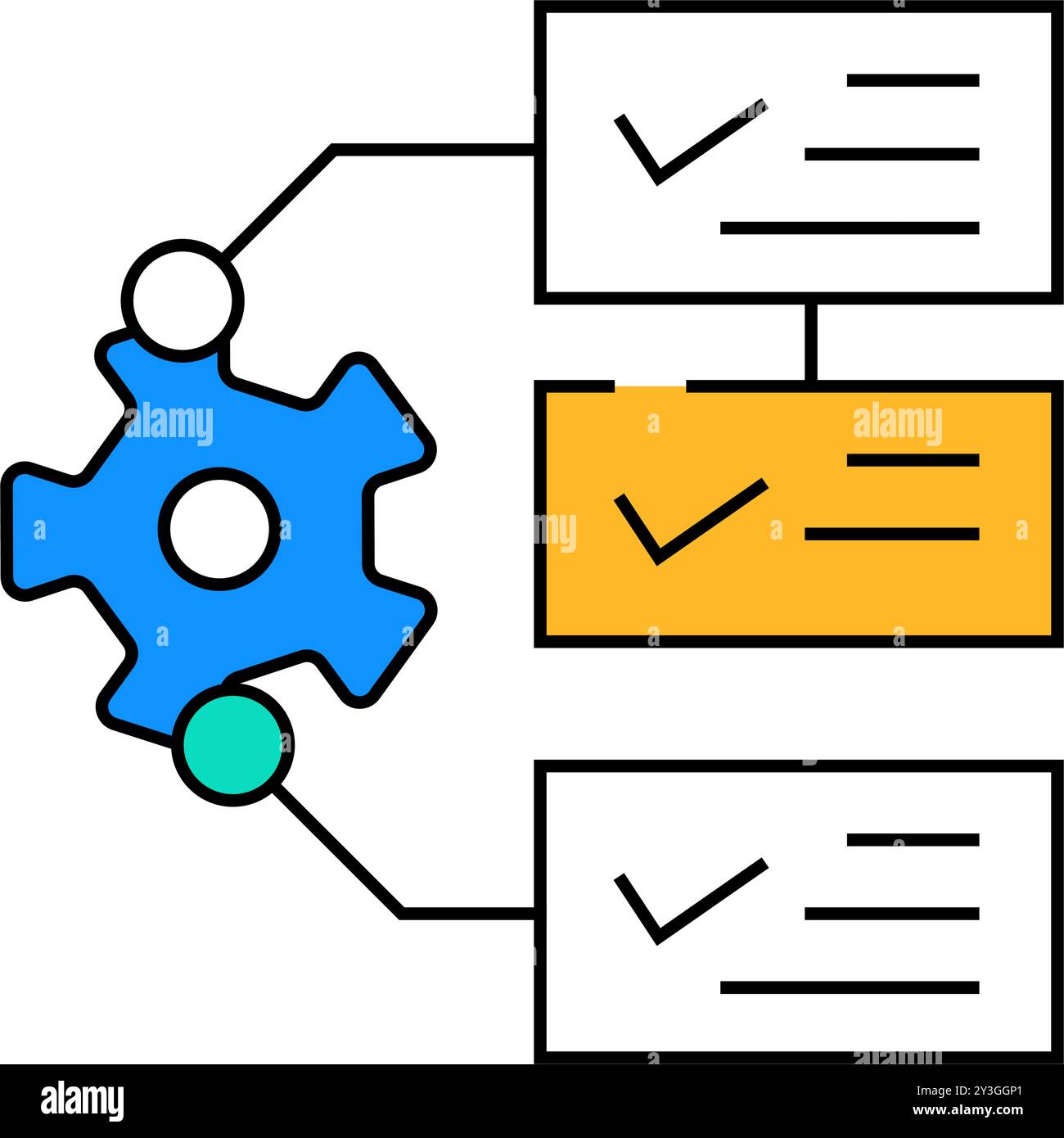 system monitoring icon color illustration Stock Vector Image & Art - Alamy