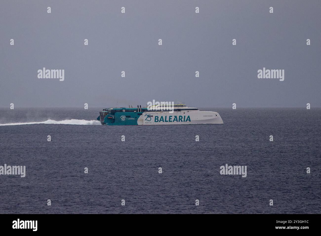 Mallorca, Islas Baleares, Spain. 13th Sep, 2024. A Balearia ferry ...