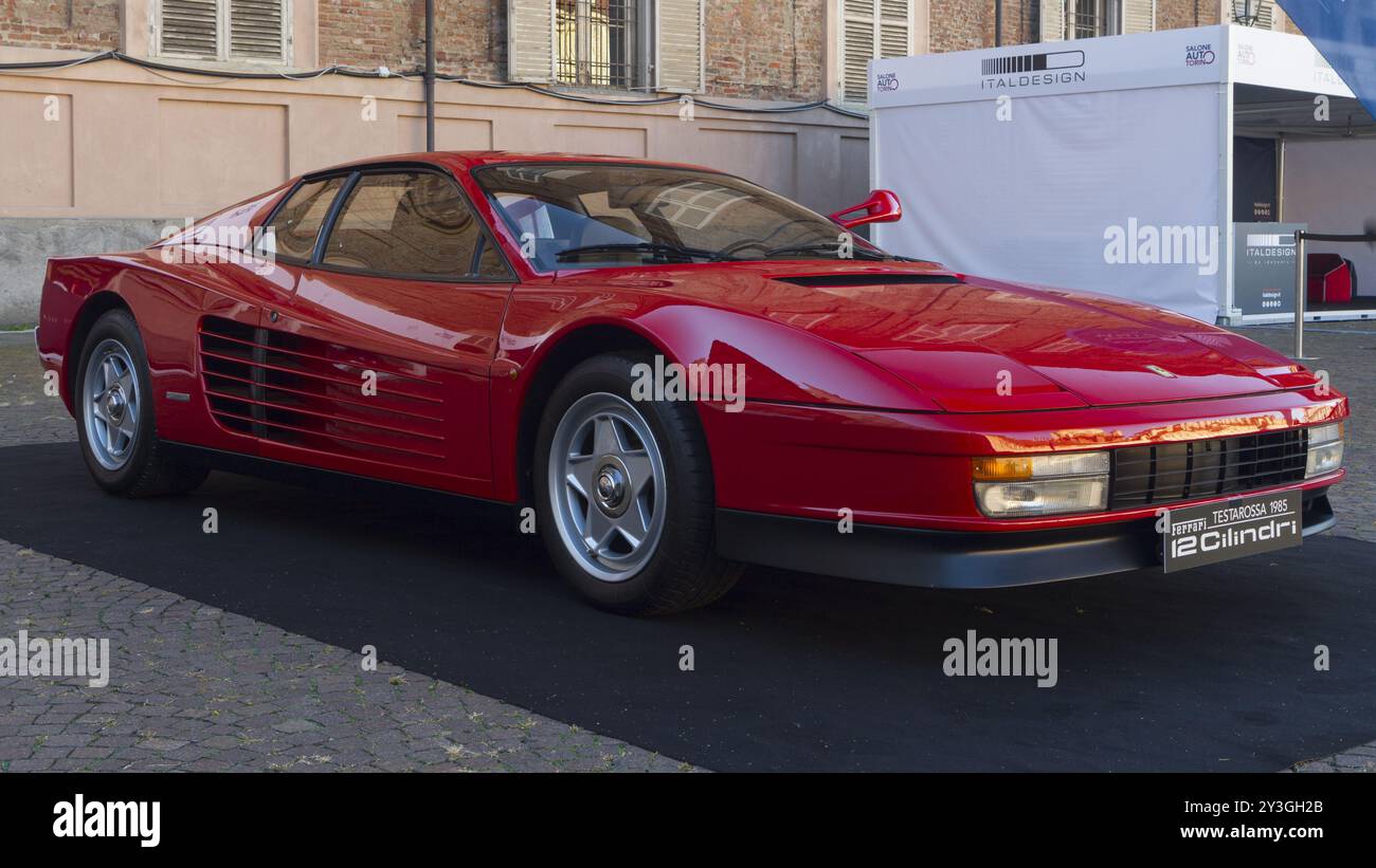 Turin, Italy. 13th September 2024. 1985 Ferrari Testarossa at Turin Car ...