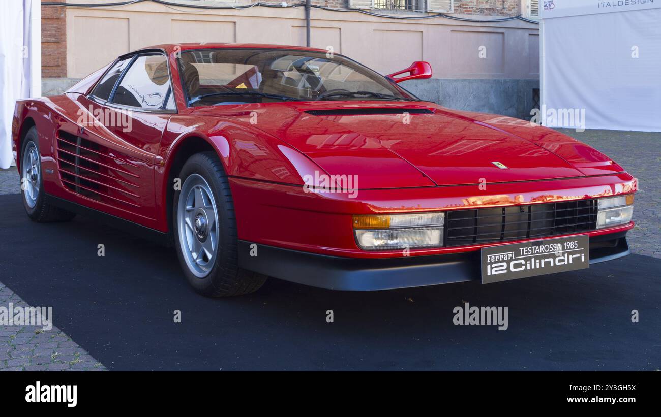 Turin, Italy. 13th September 2024. 1985 Ferrari Testarossa at Turin Car ...