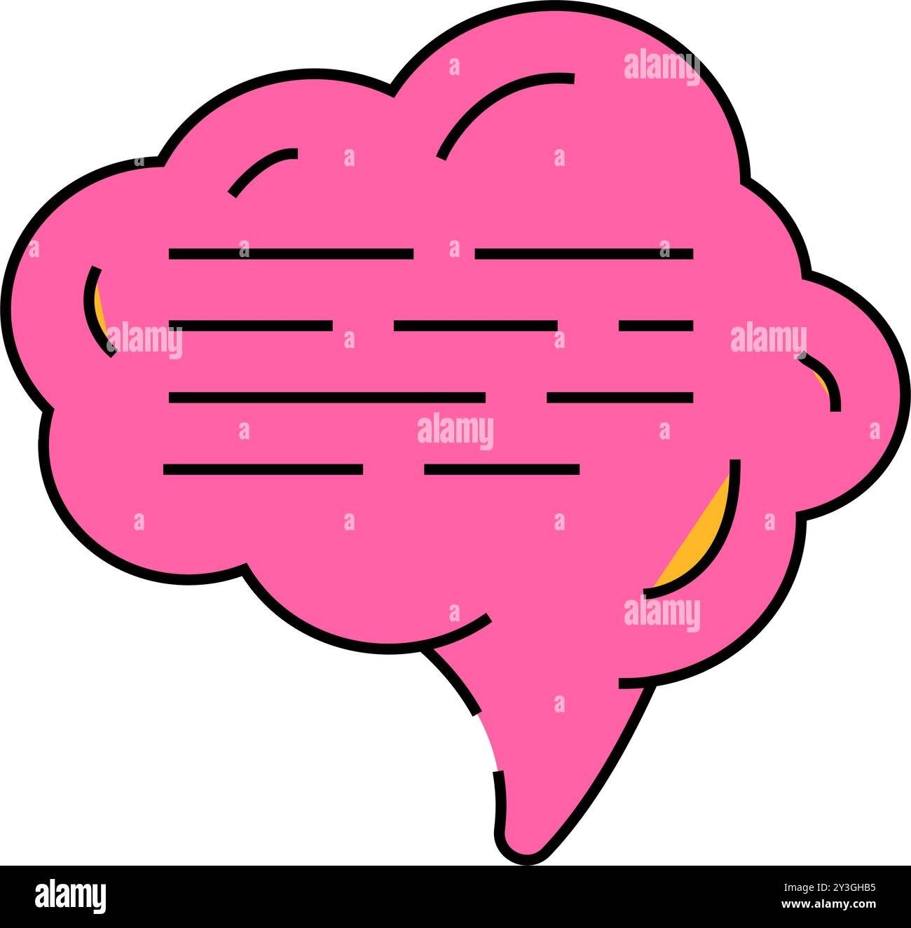 cloud quote speech icon color illustration Stock Vector Image & Art - Alamy