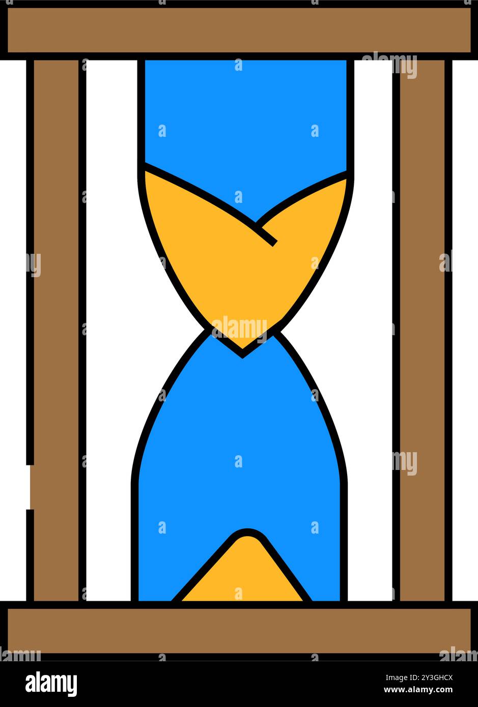 sand clock icon color illustration Stock Vector Image & Art - Alamy