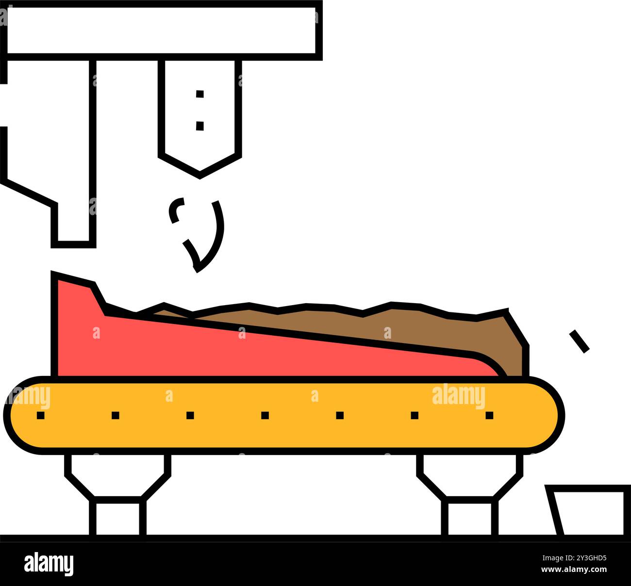 sinter plant steel production icon color illustration Stock Vector ...