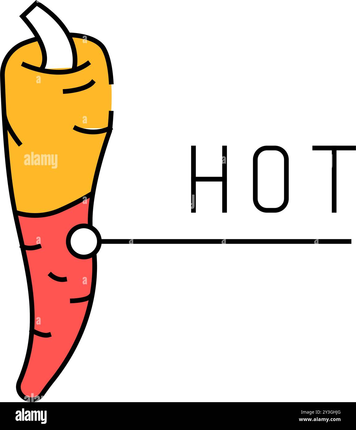 hot spice pepper icon color illustration Stock Vector Image & Art - Alamy