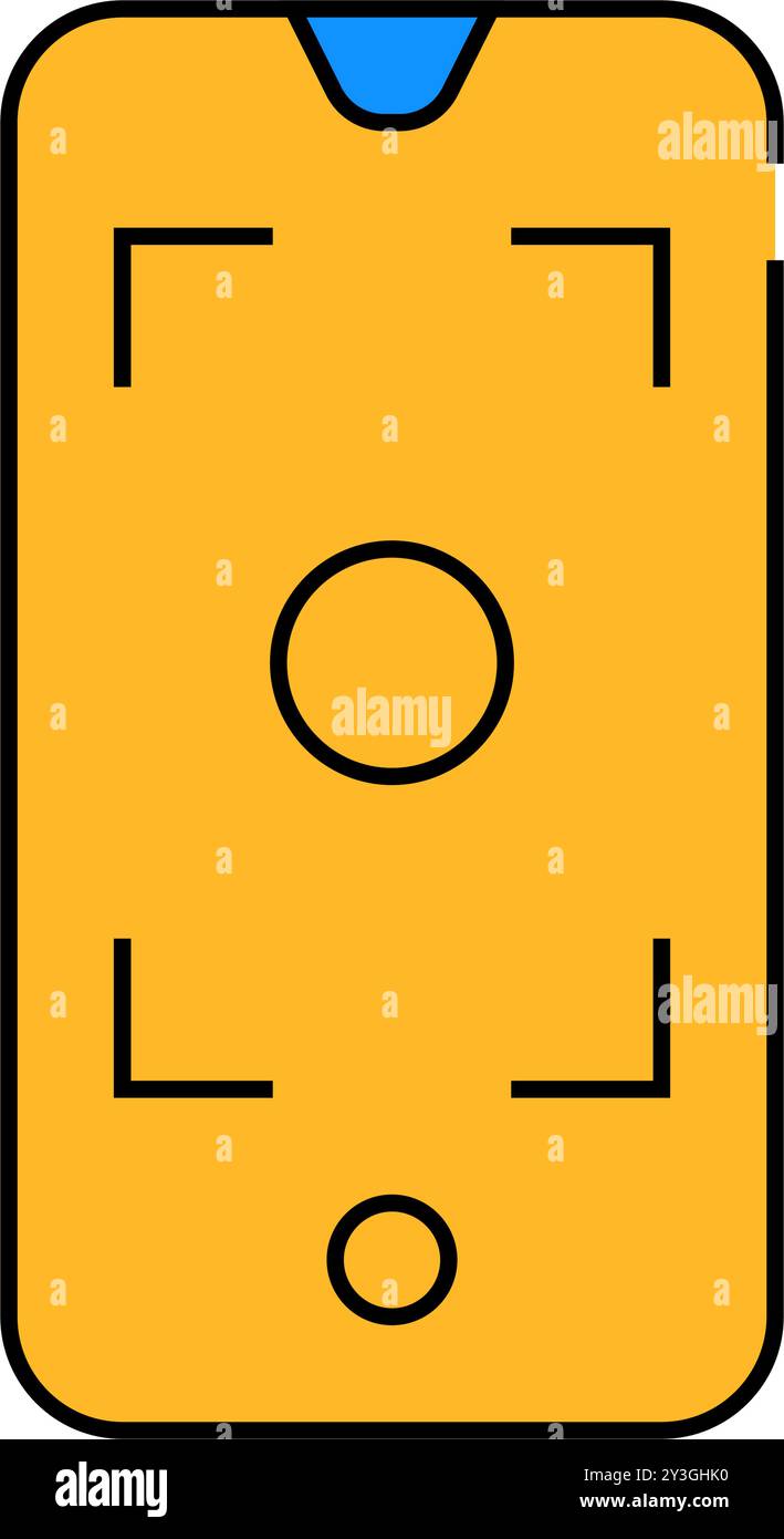 smartphone viewfinder icon color illustration Stock Vector Image & Art ...