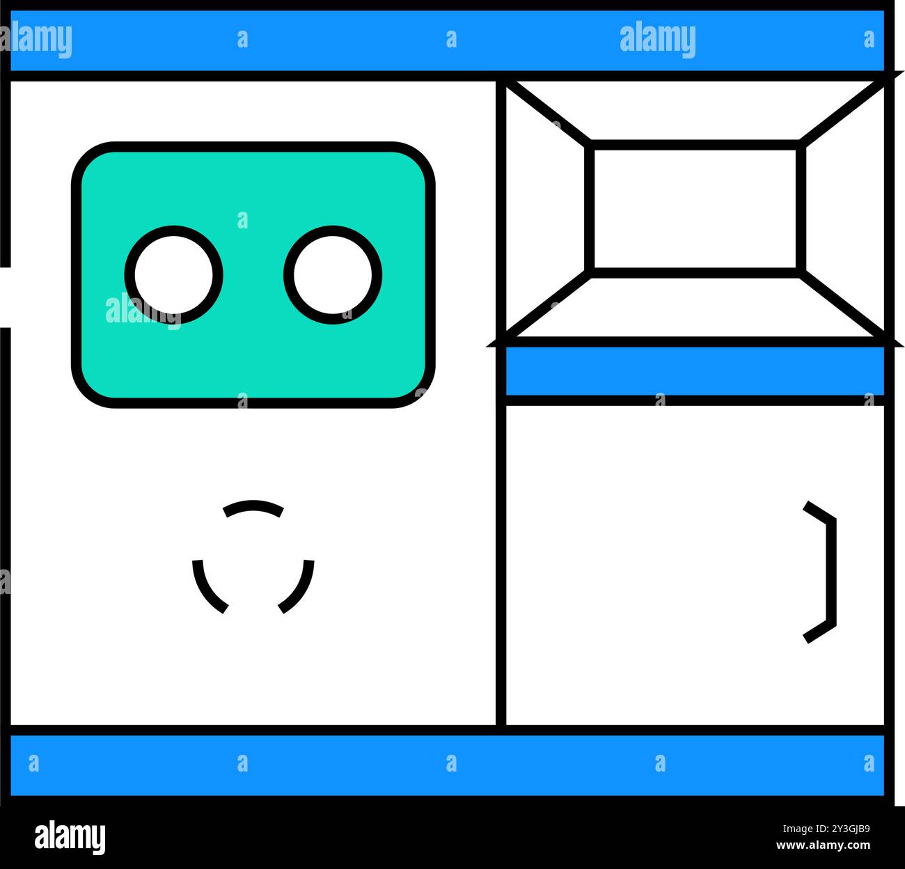 nuclear medicine lab energy icon color illustration Stock Vector Image ...