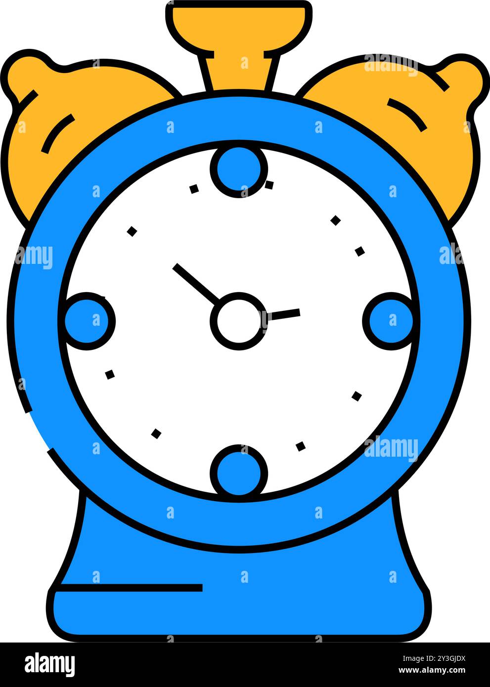 alarm clock icon color illustration Stock Vector Image & Art - Alamy