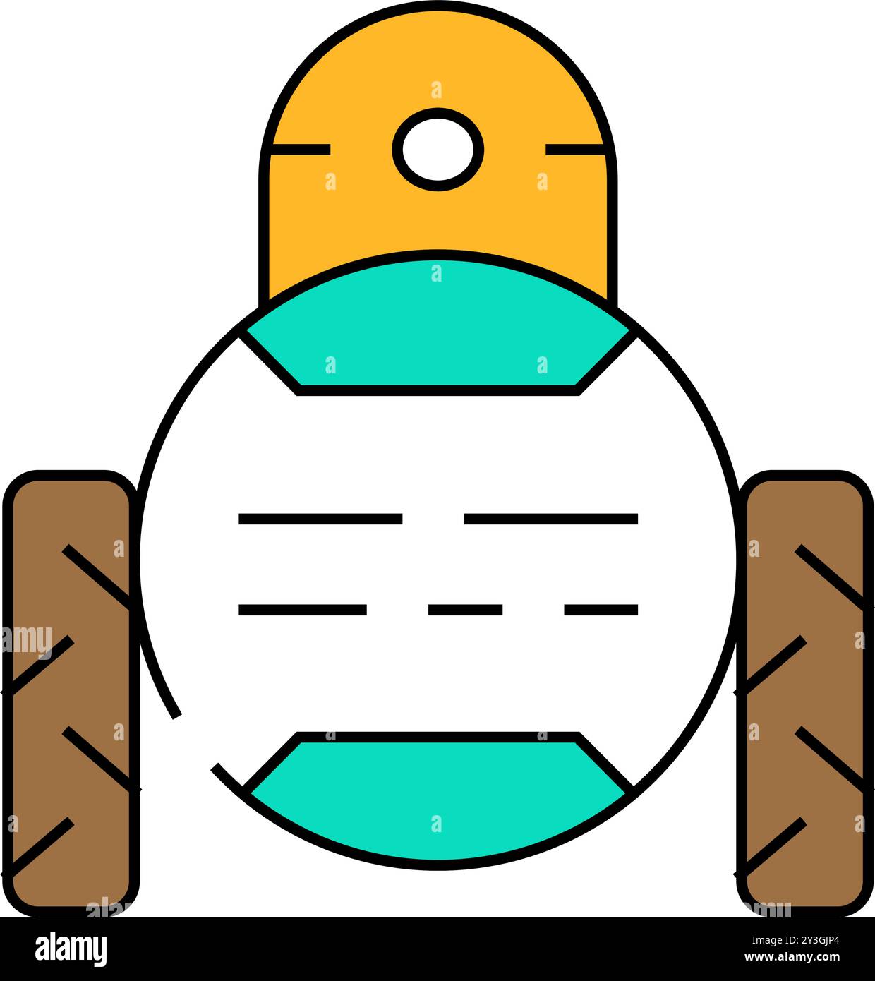 Crane robot color icon Stock Vector Images - Alamy