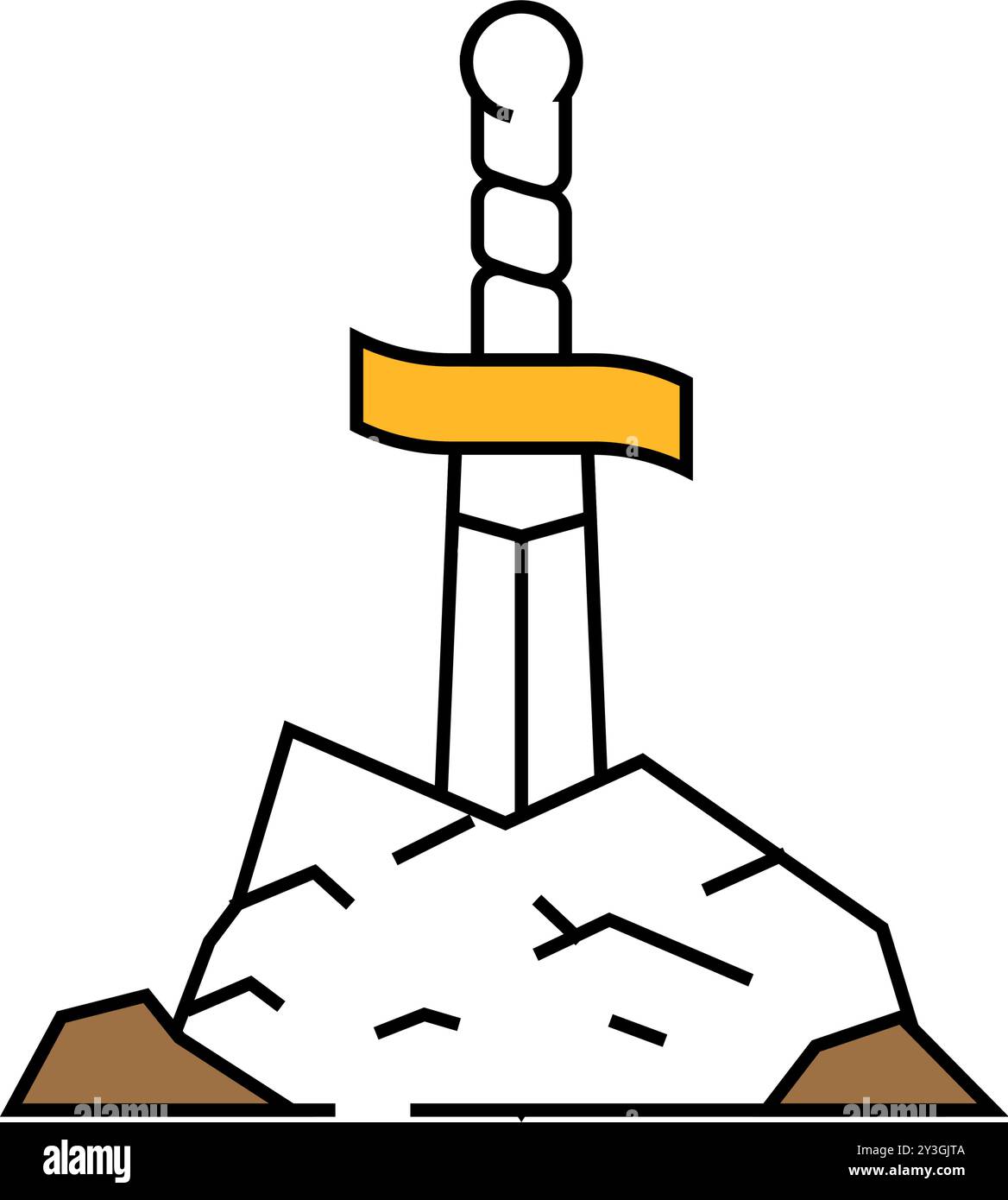 sword fairy tale icon color illustration Stock Vector Image & Art - Alamy