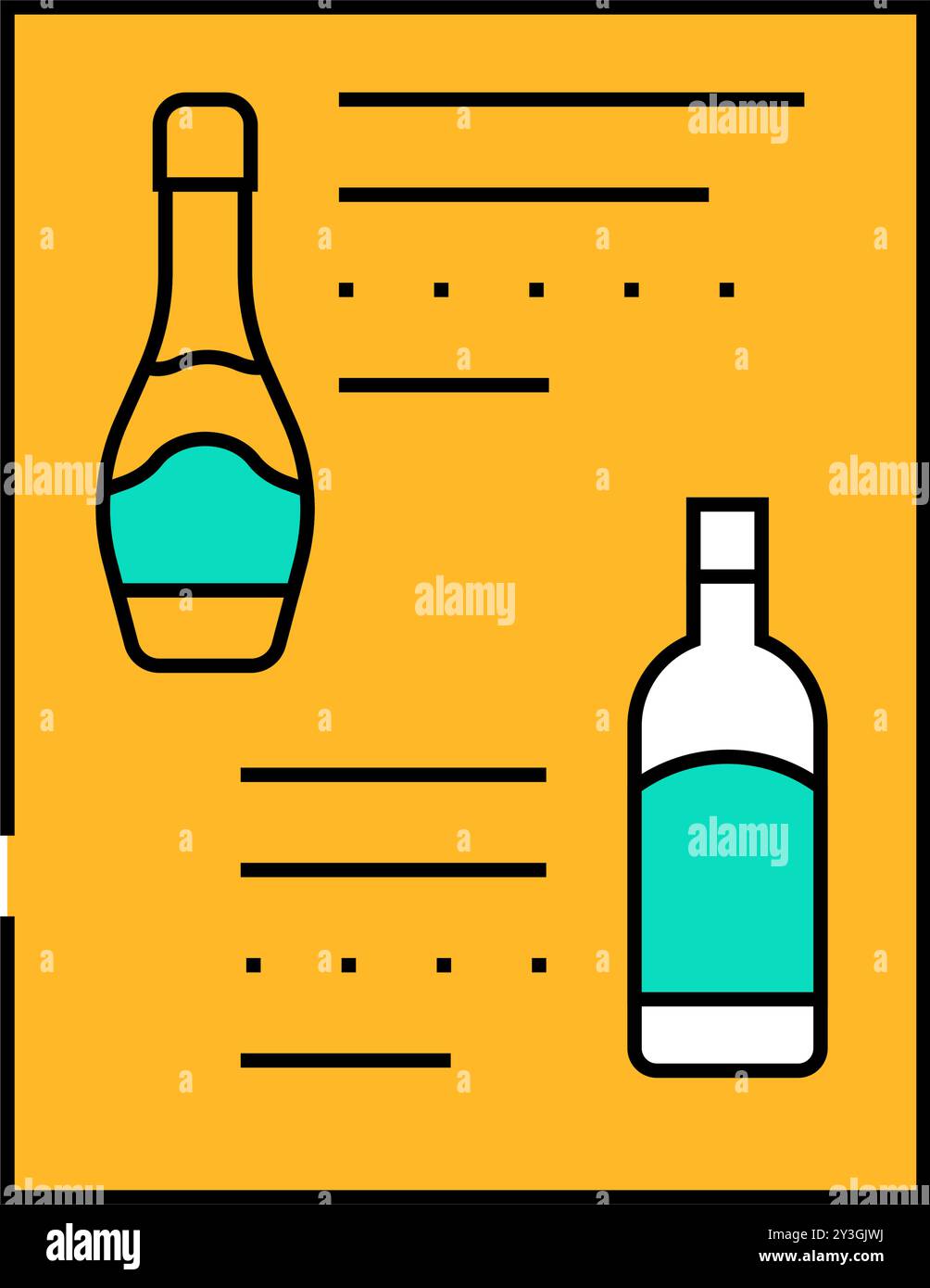 menu wine icon color illustration Stock Vector Image & Art - Alamy