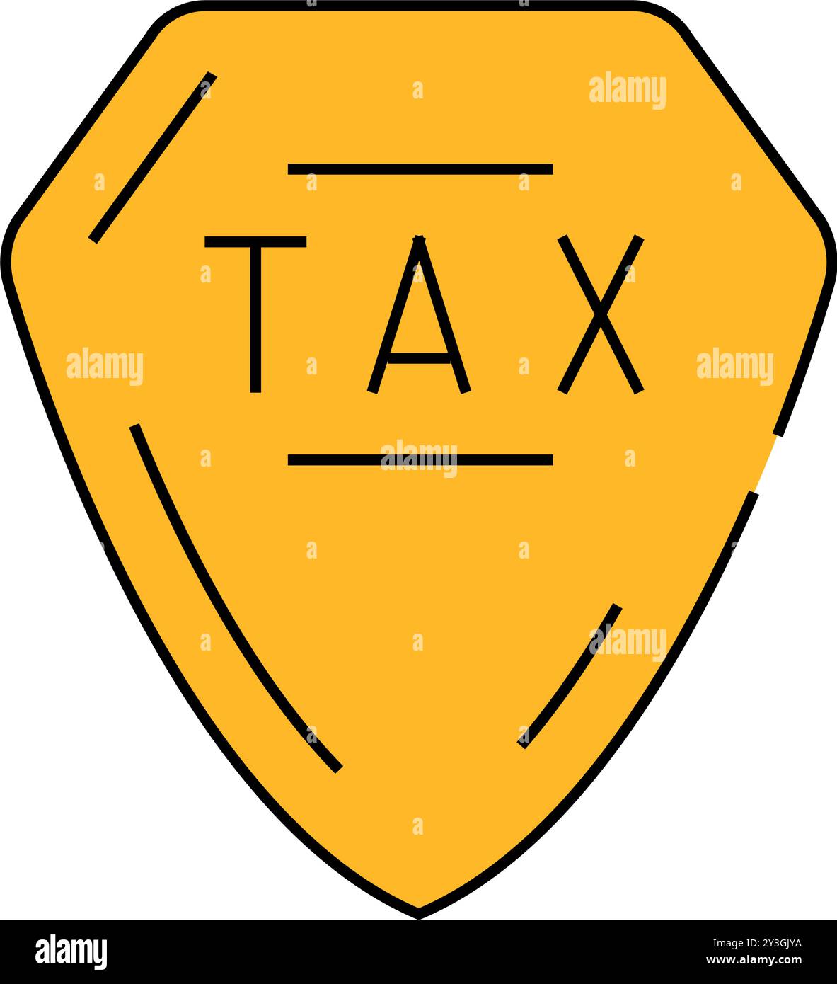 protection tax icon color illustration Stock Vector Image & Art - Alamy